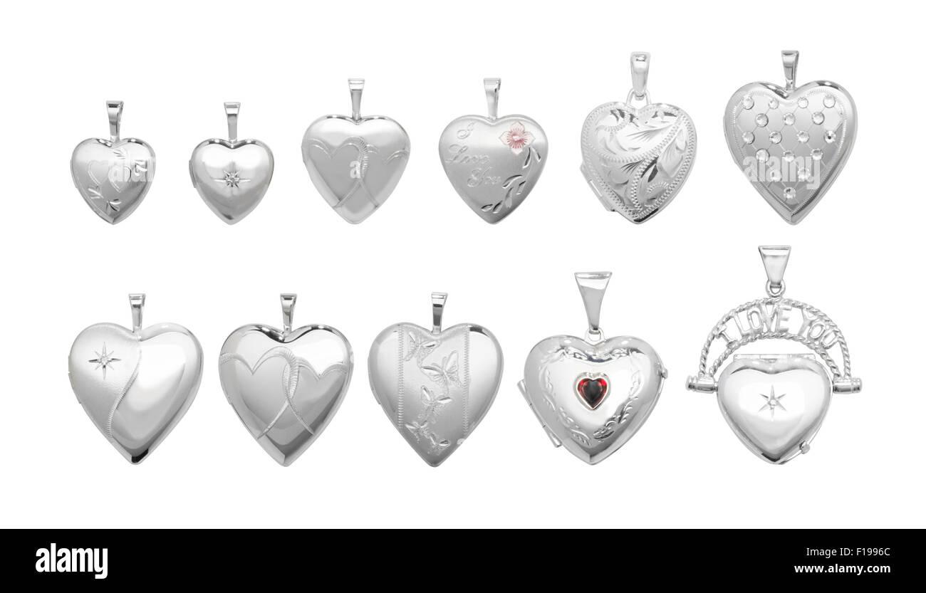 Silver heart hi-res stock photography and images - Alamy