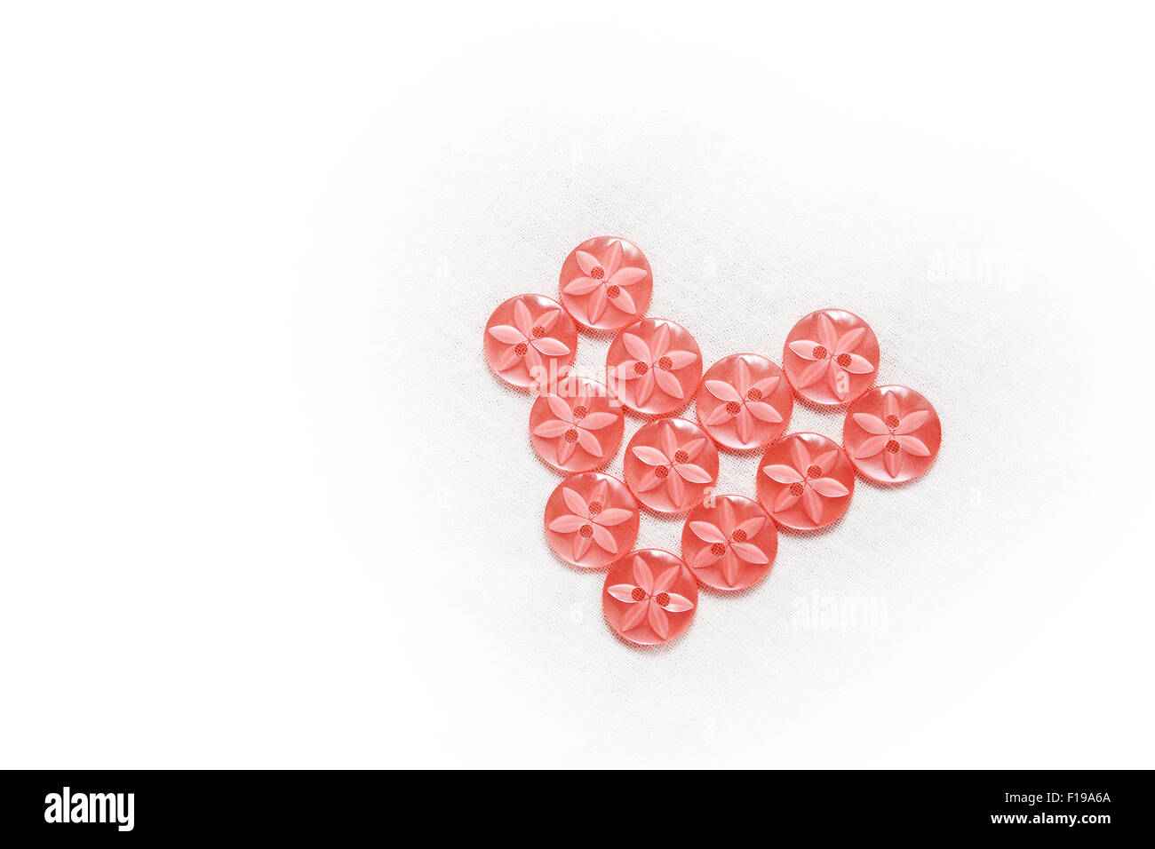 Heart shaped buttons Stock Photo - Alamy