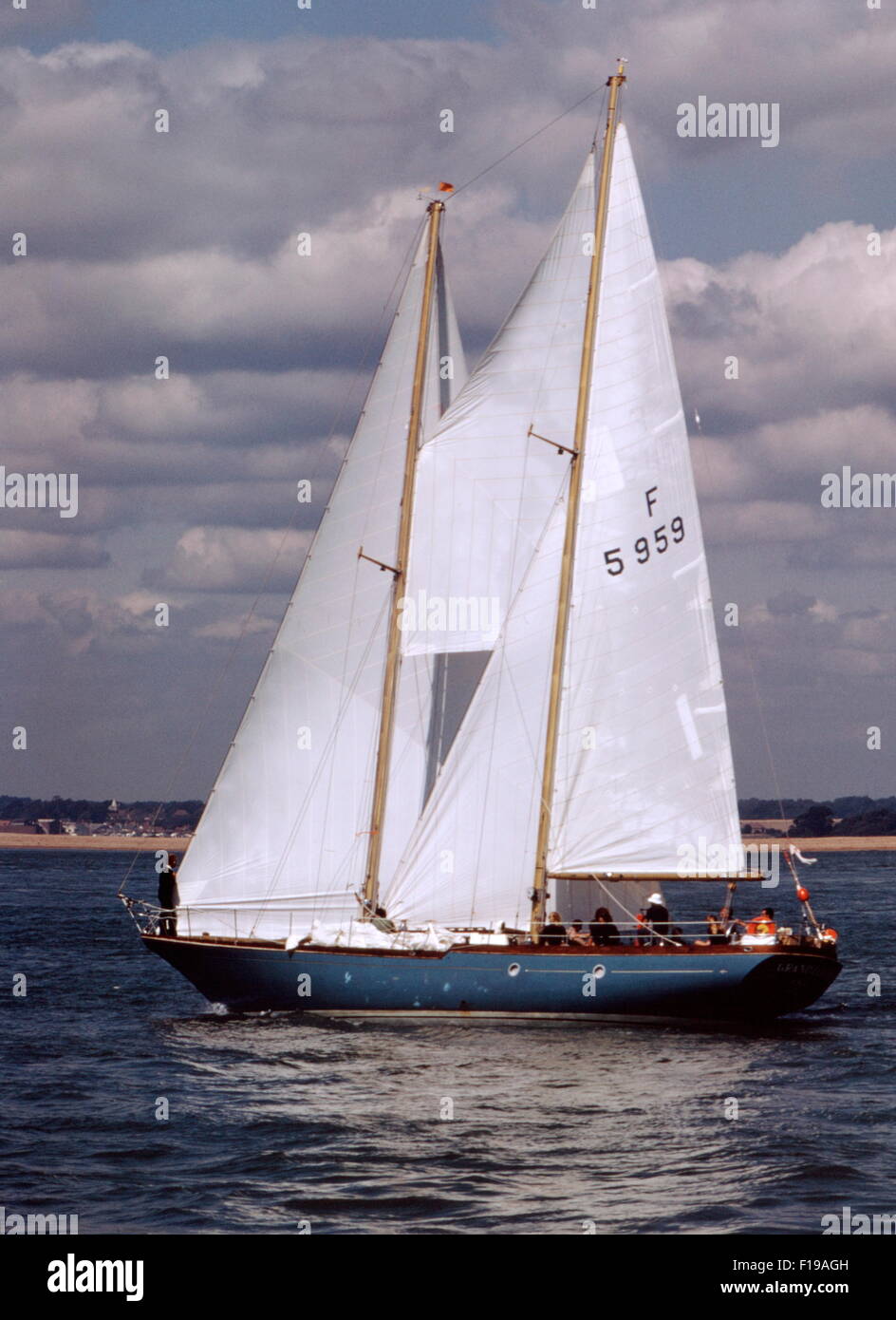 AJAXNETPHOTO. August, 1973. SOLENT, ENGLAND. - FASTNET START - FRENCH ...
