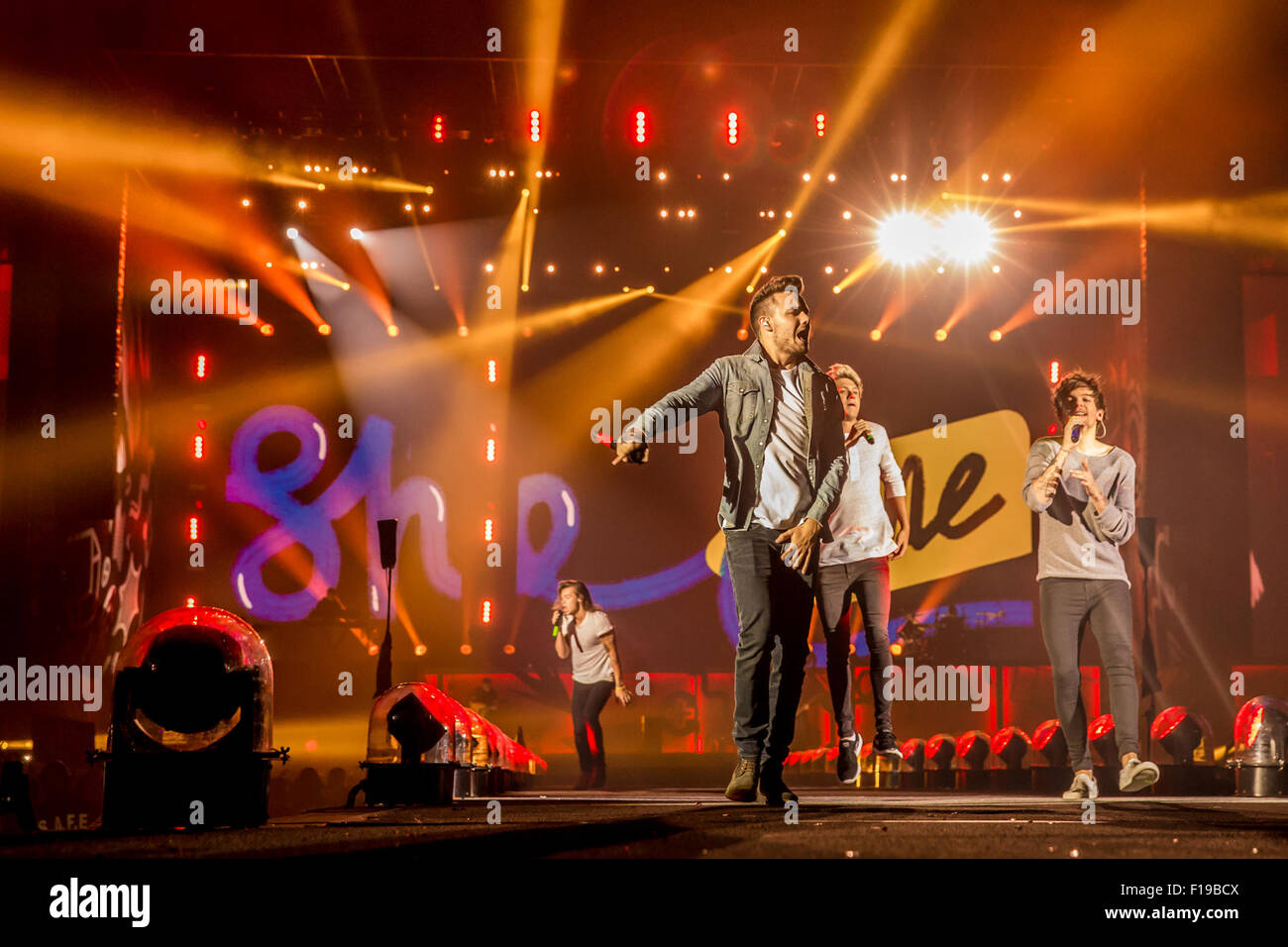 Detroit, Michigan, USA. 29th Aug, 2015. ONE DIRECTION performing on ...