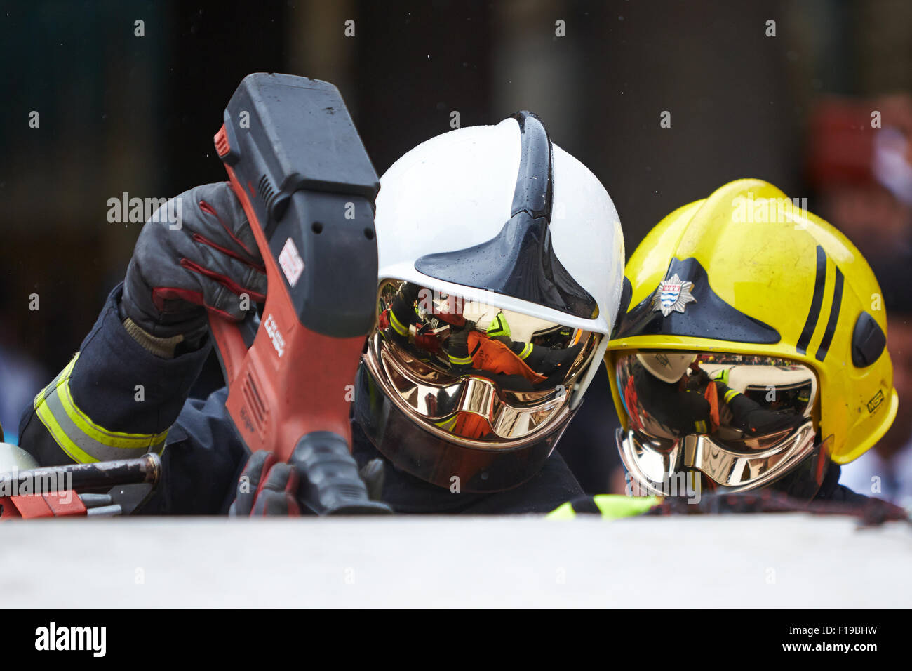 London fire brigade helmets hi-res stock photography and images - Alamy