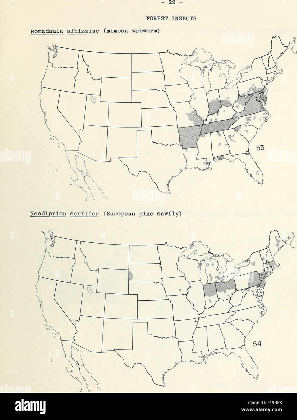 Old American map Stock Photo - Alamy