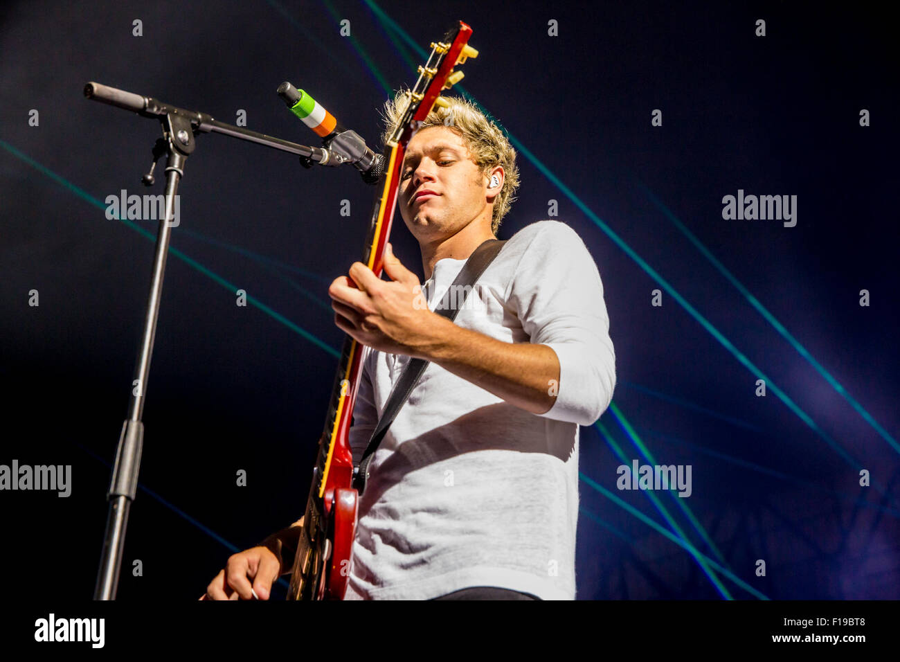 Detroit, Michigan, USA. 29th Aug, 2015. NAILL HORAN of ONE DIRECTION ...
