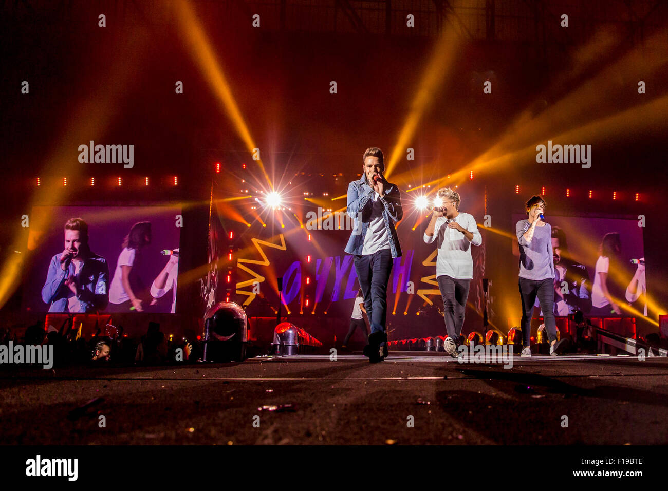 Detroit, Michigan, USA. 29th Aug, 2015. ONE DIRECTION performing on ...