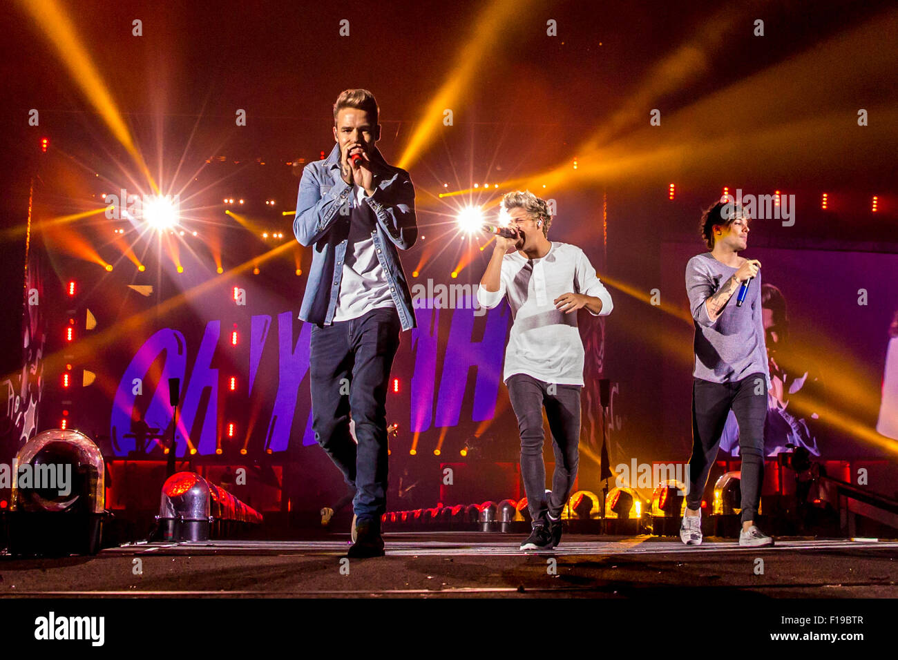 Detroit, Michigan, USA. 29th Aug, 2015. ONE DIRECTION performing on ...