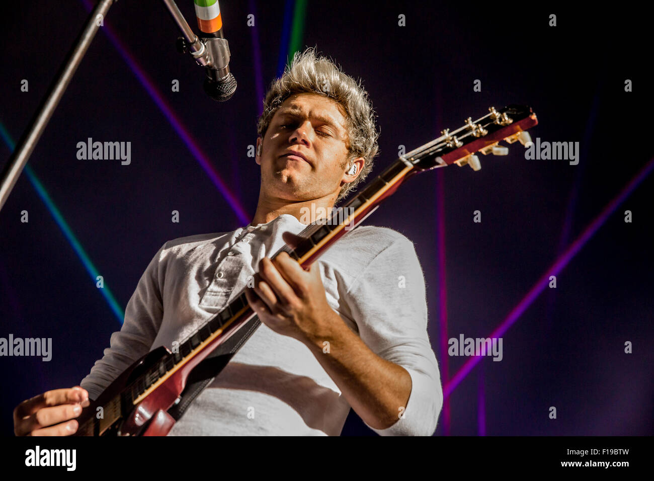 Detroit, Michigan, USA. 29th Aug, 2015. NAILL HORAN of ONE DIRECTION ...