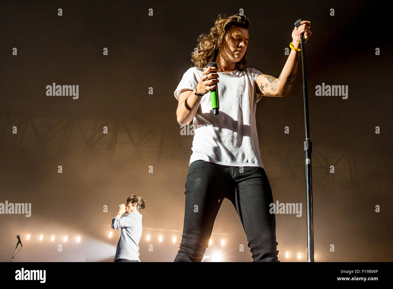 Detroit, Michigan, USA. 29th Aug, 2015. HARRY STYLES of ONE DIRECTION ...