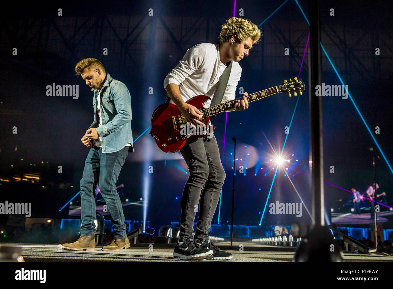 Detroit, Michigan, USA. 29th Aug, 2015. LIAM PAYNE and NAILL HORAN of ...