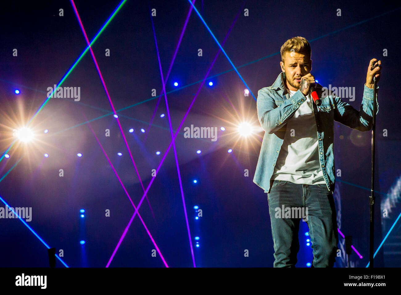 Detroit, Michigan, USA. 29th Aug, 2015. LIAM PAYNE of ONE DIRECTION ...