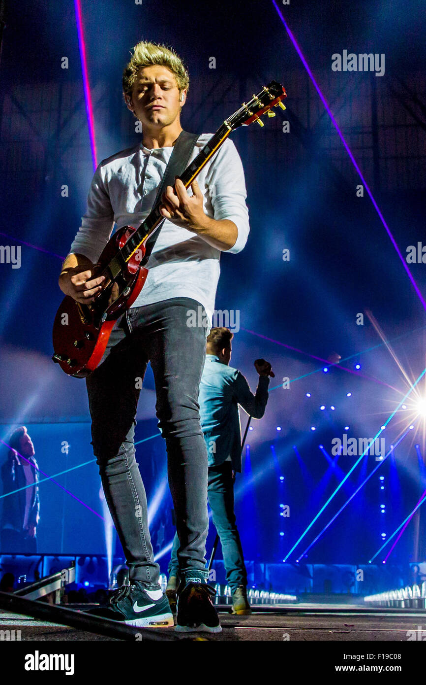 Detroit, Michigan, USA. 29th Aug, 2015. NAILL HORAN of ONE DIRECTION ...