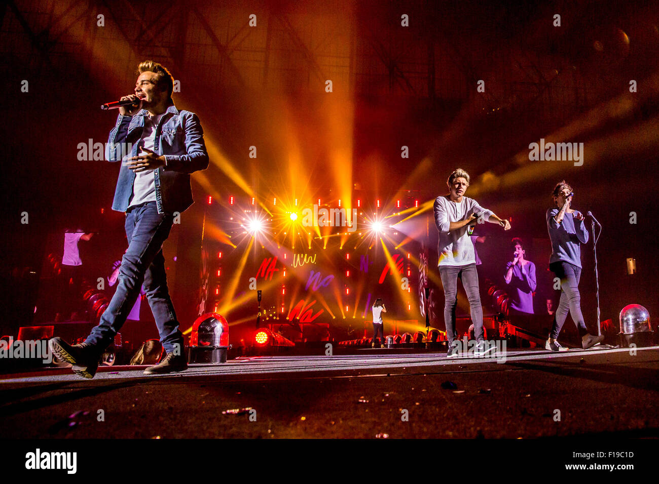 Detroit, Michigan, USA. 29th Aug, 2015. ONE DIRECTION performing on ...