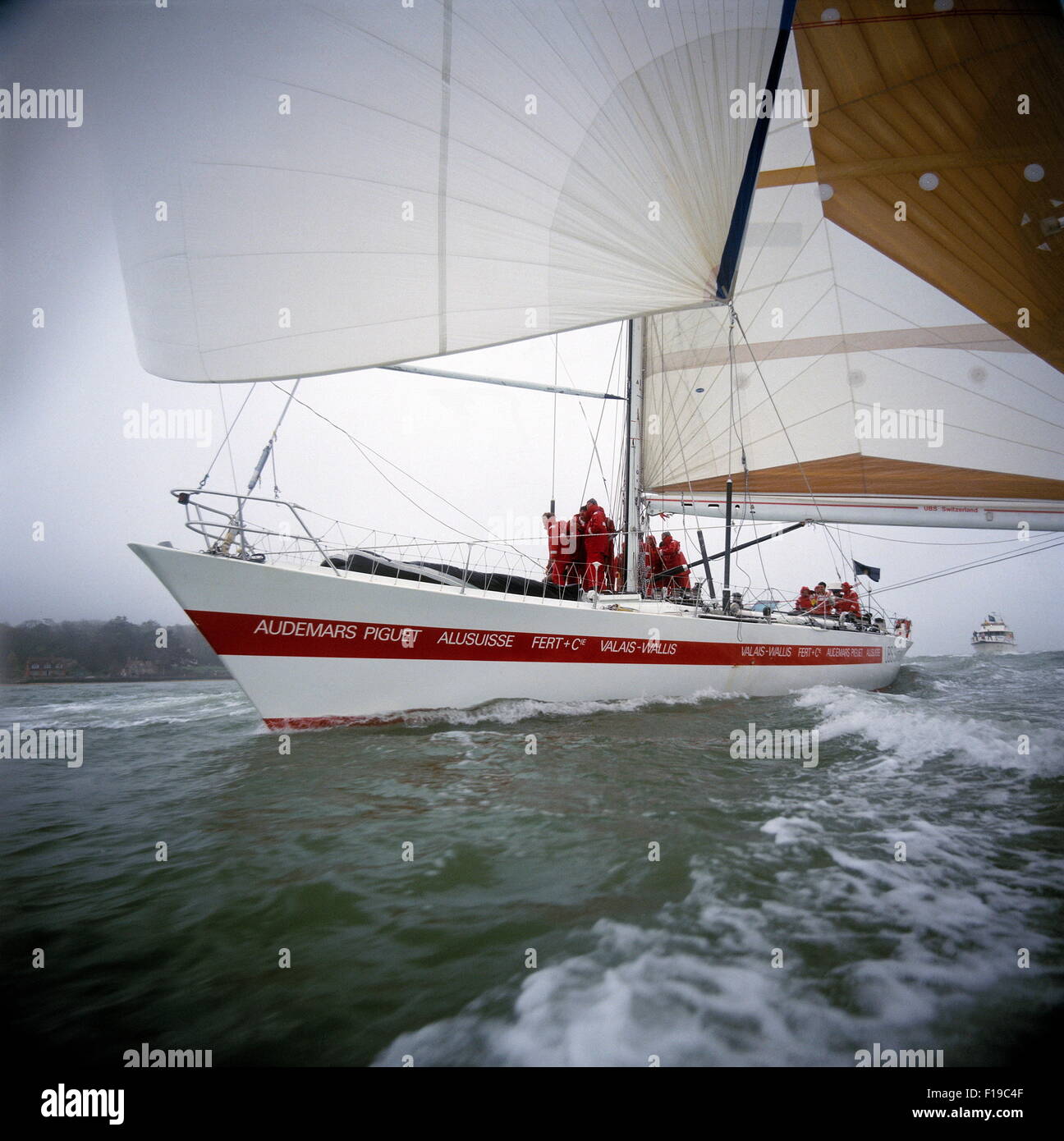 AJAXNETPHOTO - 1986. - SOLENT, ENGLAND. - WHITBREAD ROUND THE WORLD ...