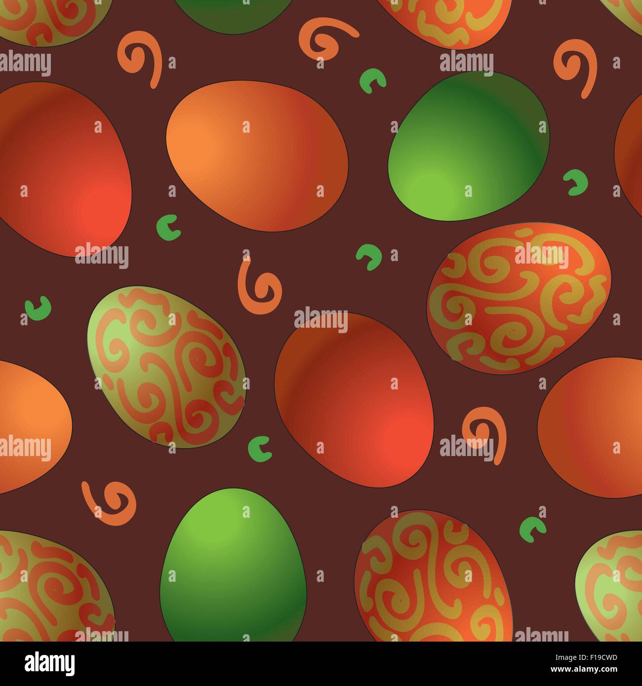 Seamless pattern with easter eggs Stock Vector Image & Art - Alamy