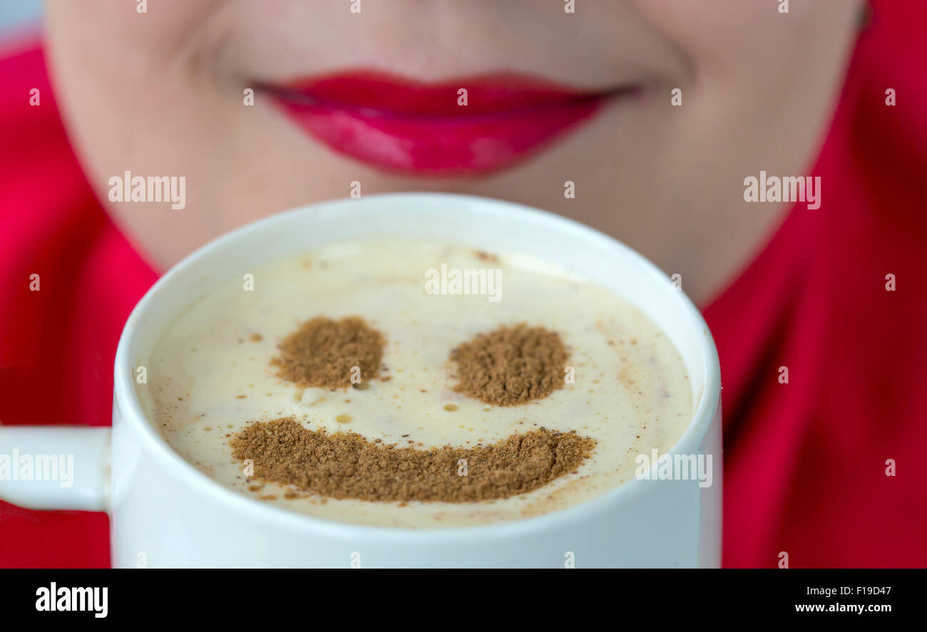Smiley face coffee hi-res stock photography and images - Alamy