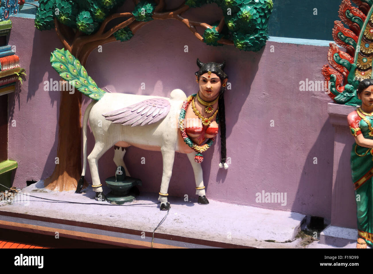 Hindu shrine Batu Caves Kamadhenu also known as Surabhi is a divine bovine-goddess described in ...