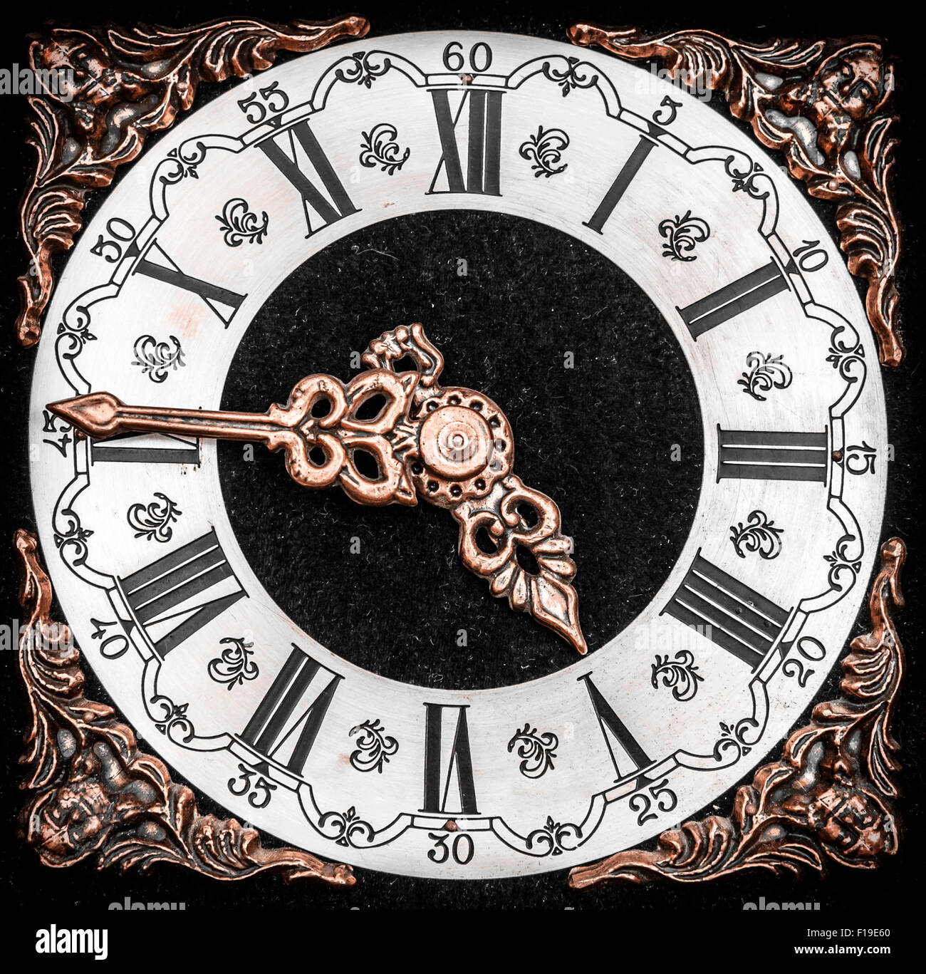 Old clock letters hi-res stock photography and images - Alamy