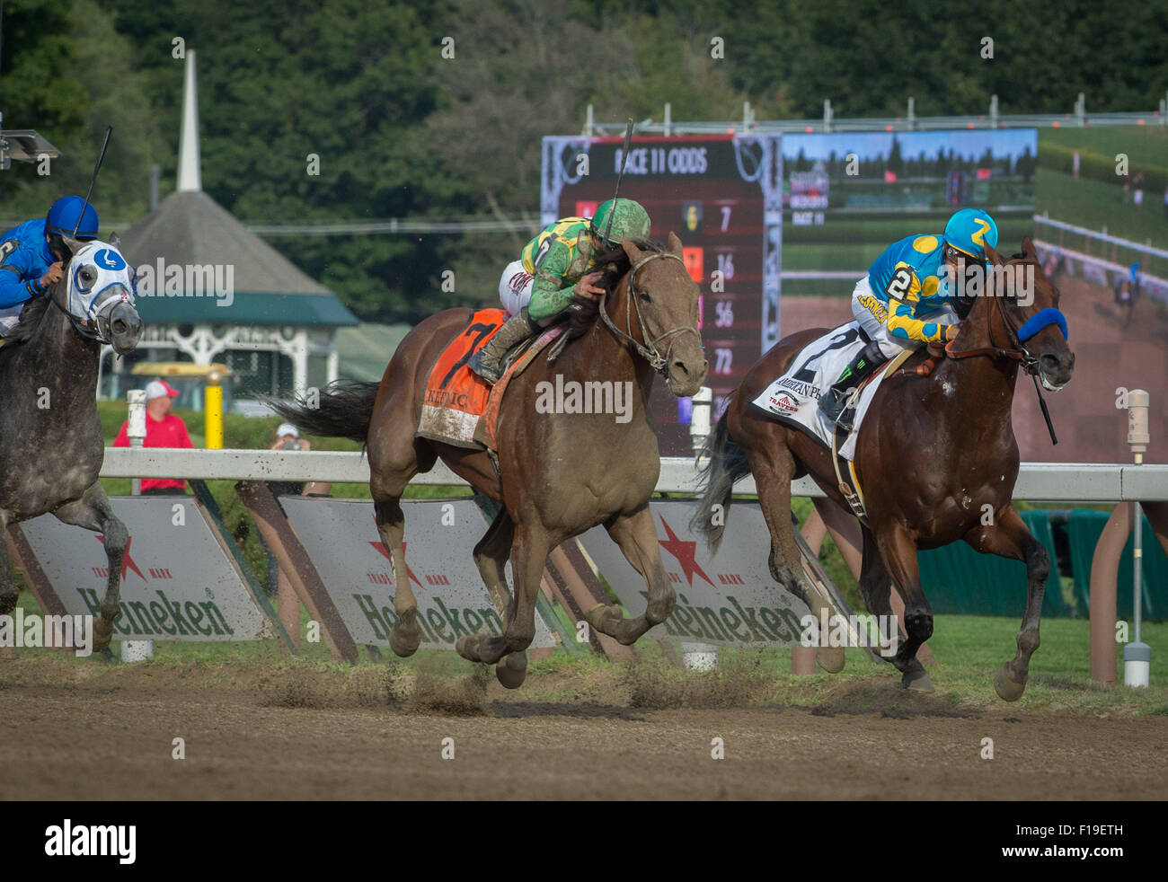 Saratoga Springs, New York, USA. 1st Jan, 2014. KEEN ICE with JAVIER ...