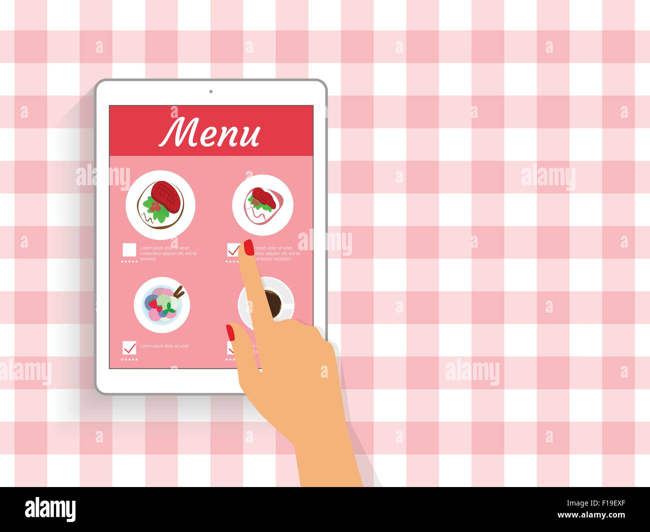 Ordering food in restaurant Stock Vector Image & Art - Alamy