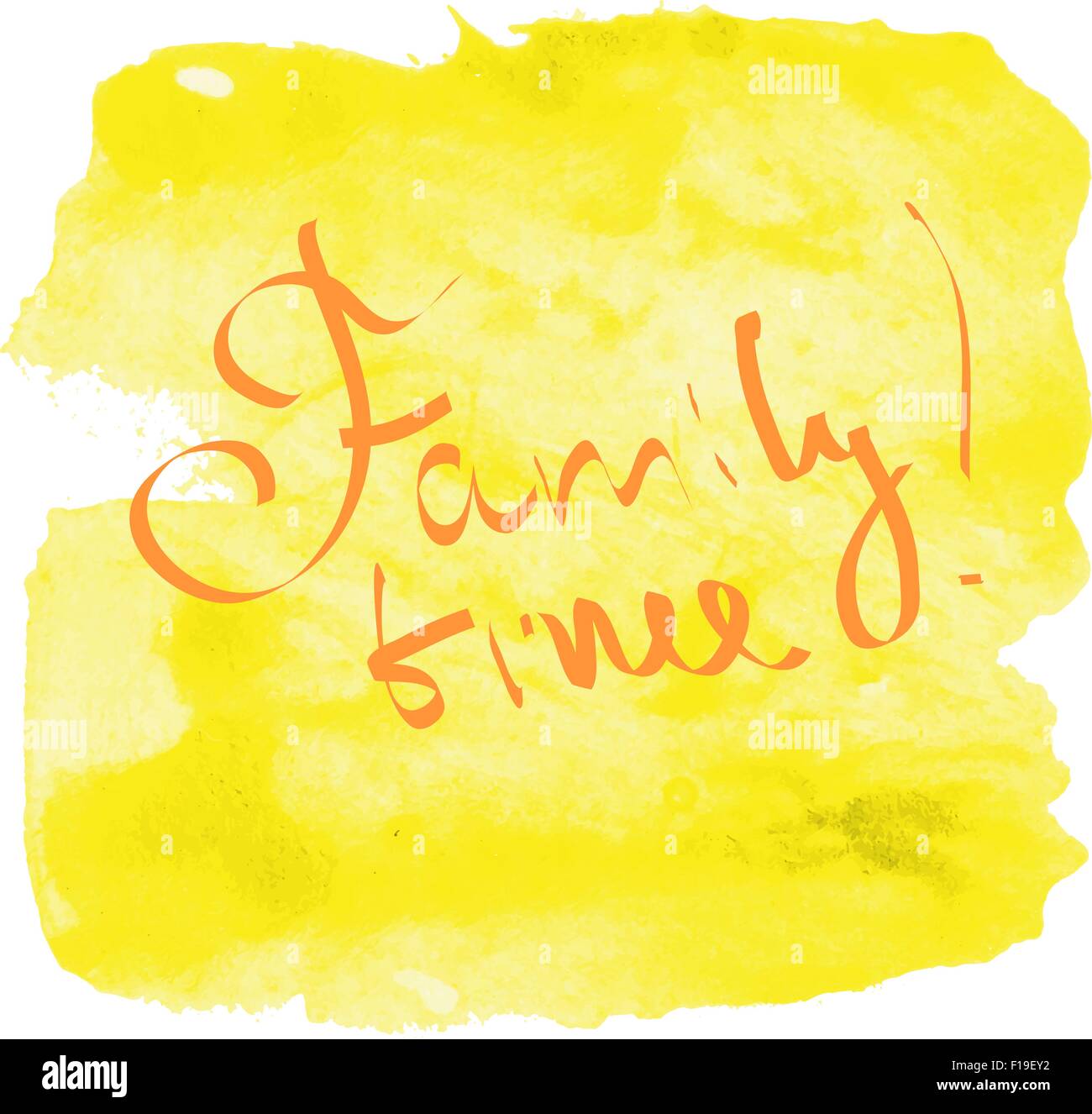 Family time lettering Stock Vector Image & Art - Alamy