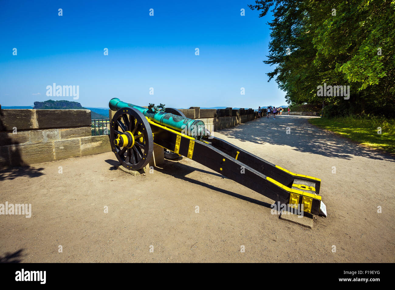 Fortress Koenigstein, Saxonian Swiss, Saxony, Germany, Europe Stock ...