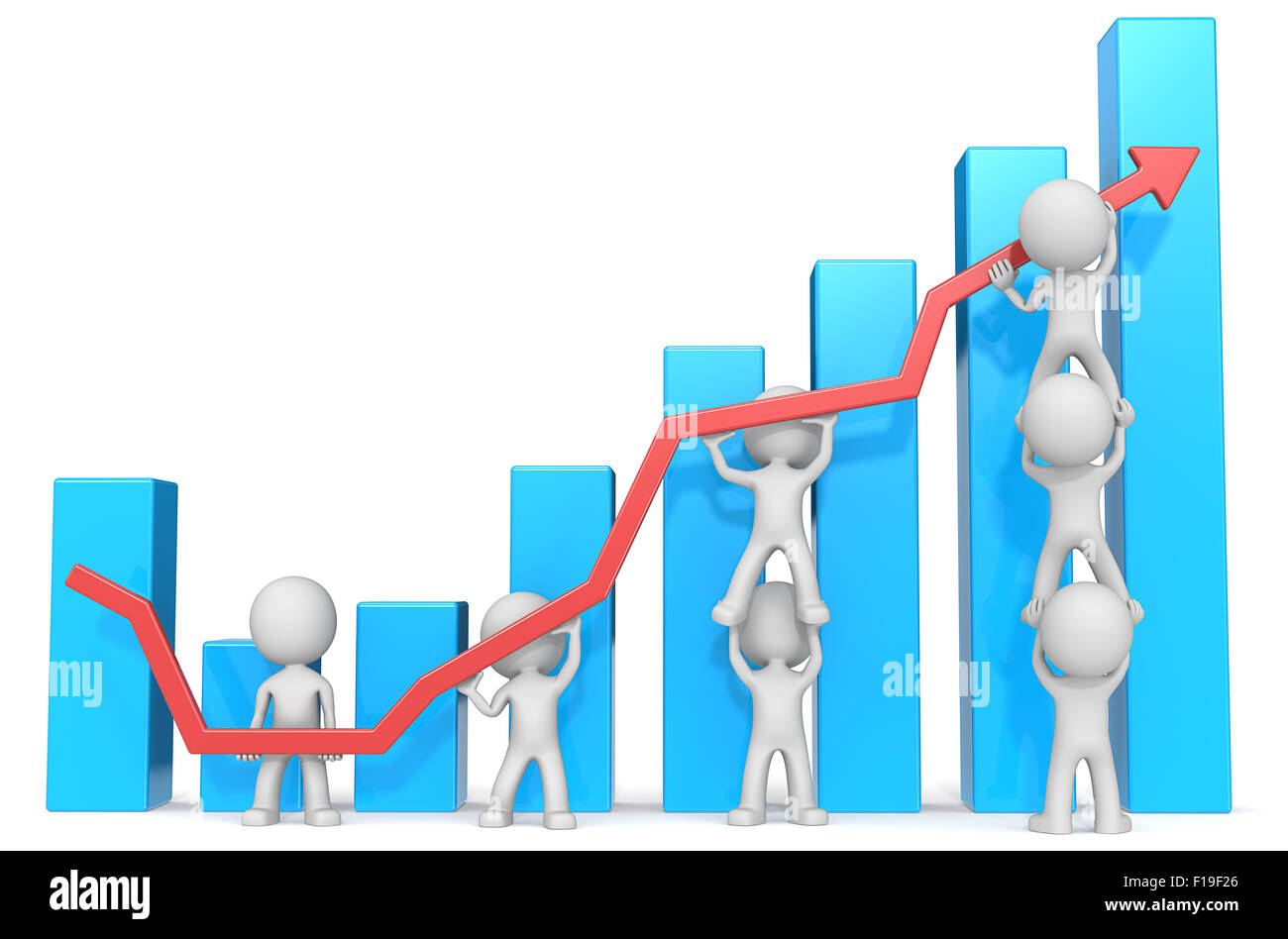 3d arrow red up growth success business hi-res stock photography and ...