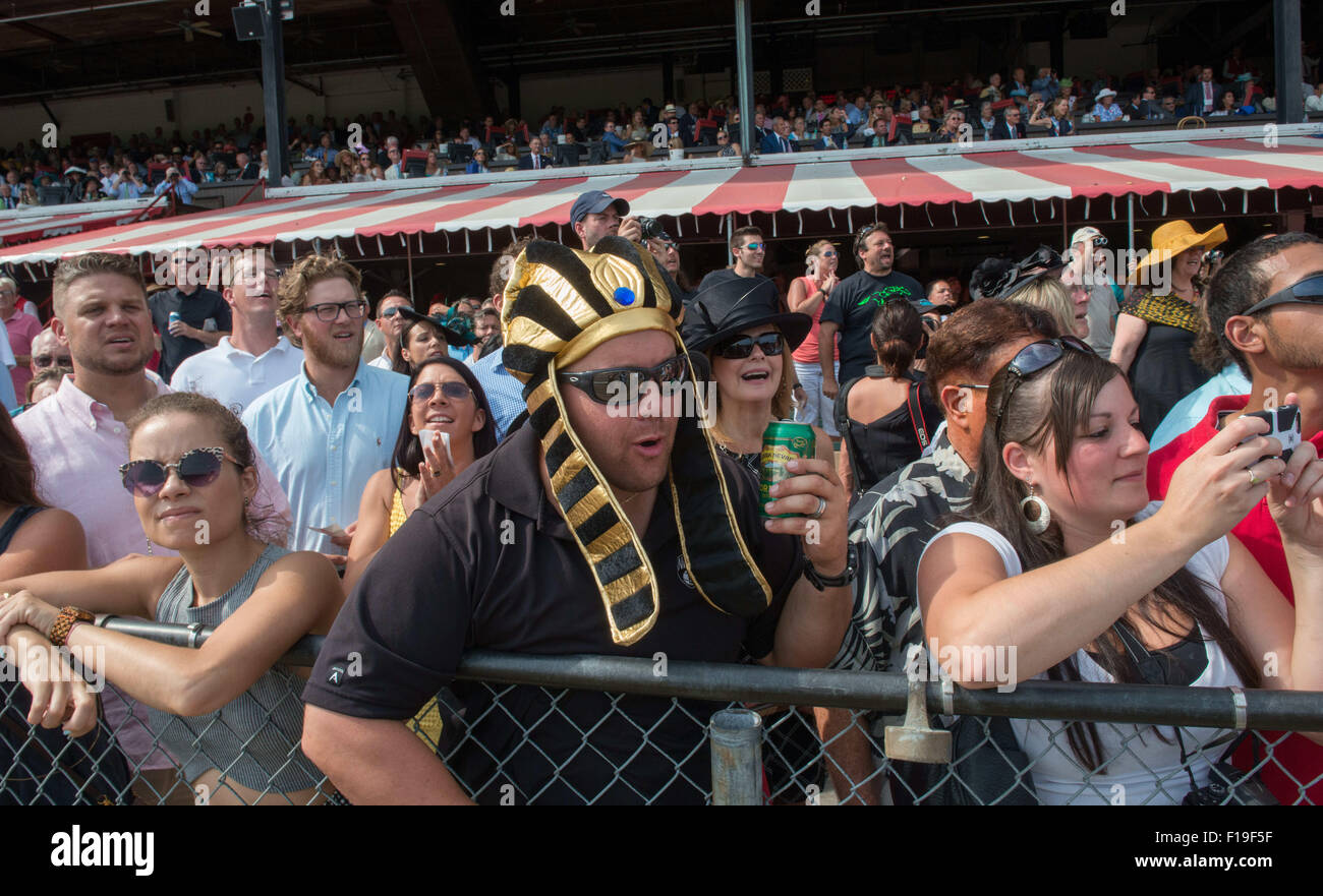 Saratoga Springs, New York, USA. 29th Aug, 2015. Fans including Brian ...