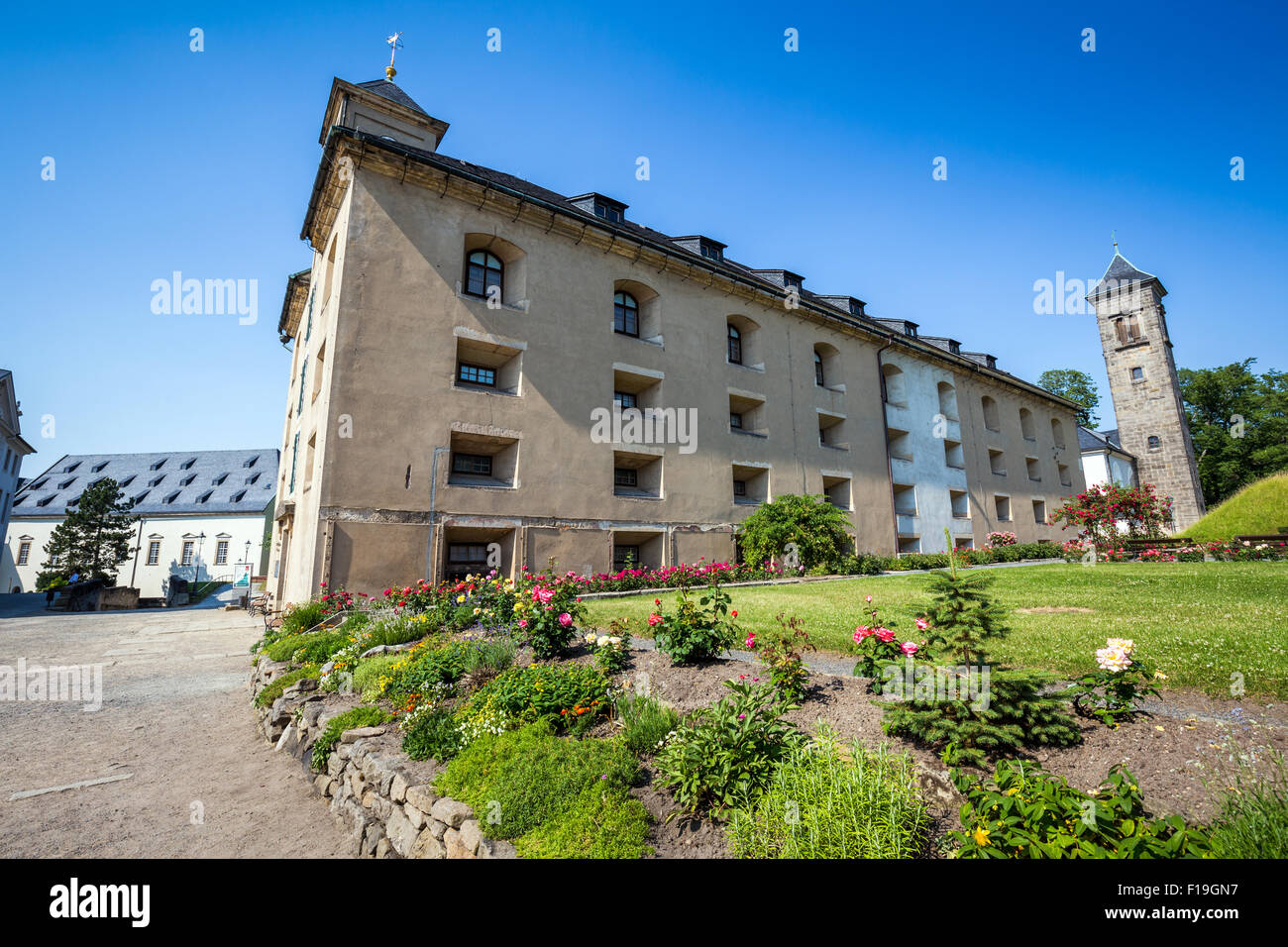 Fortress Koenigstein, Saxonian Swiss, Saxony, Germany, Europe Stock ...