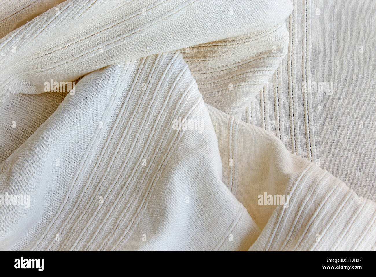 White cotton fabric as a background Stock Photo - Alamy