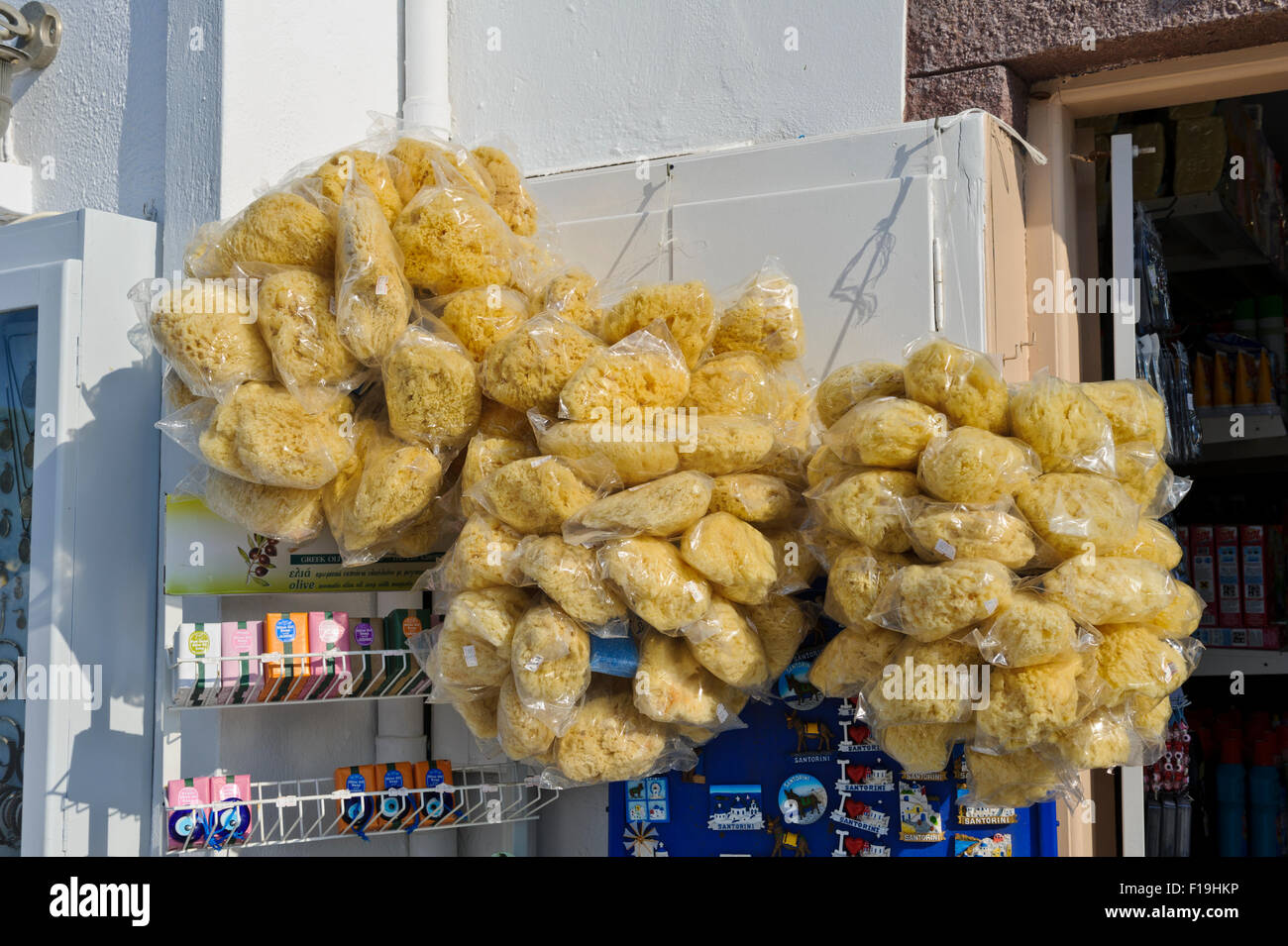 Greek natural sponges hi-res stock photography and images - Alamy