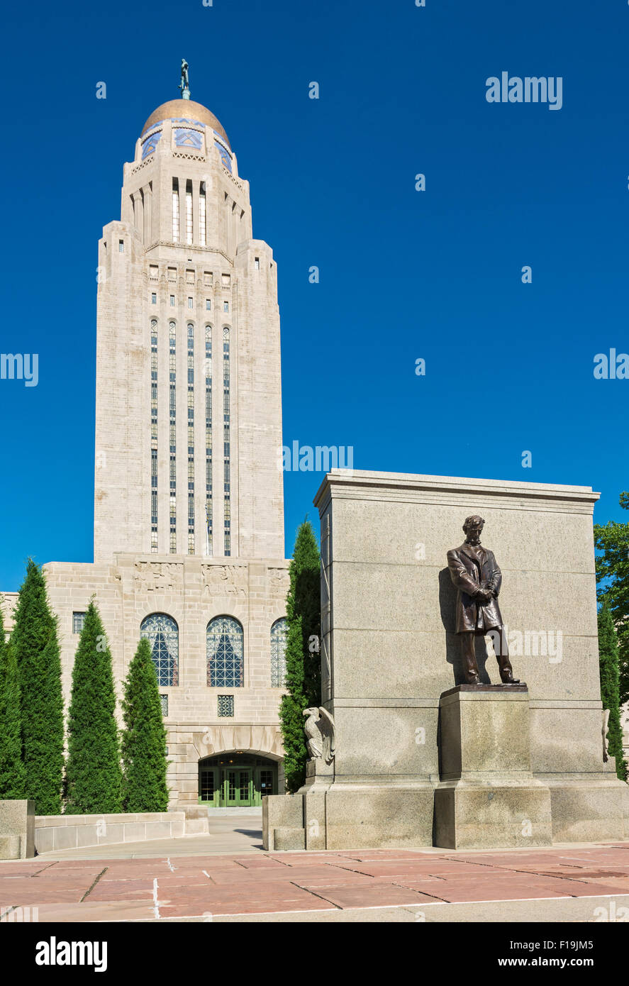 Nebraska, Lincoln, State Capitol Building, built 1922-32, Abraham ...