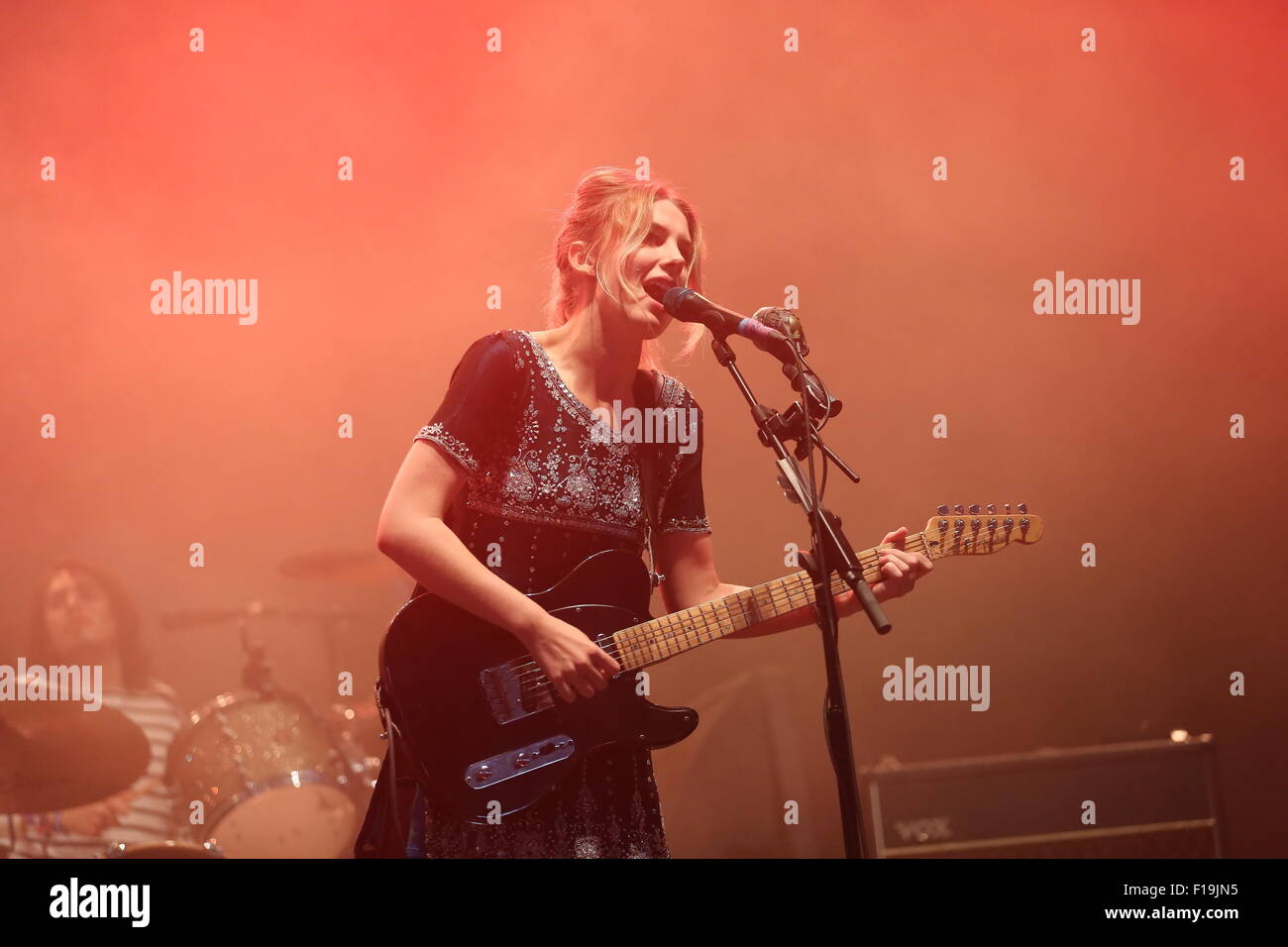 Leeds, Yorkshire, UK. 20th August, 2015. Wolf Alice perform live on the ...