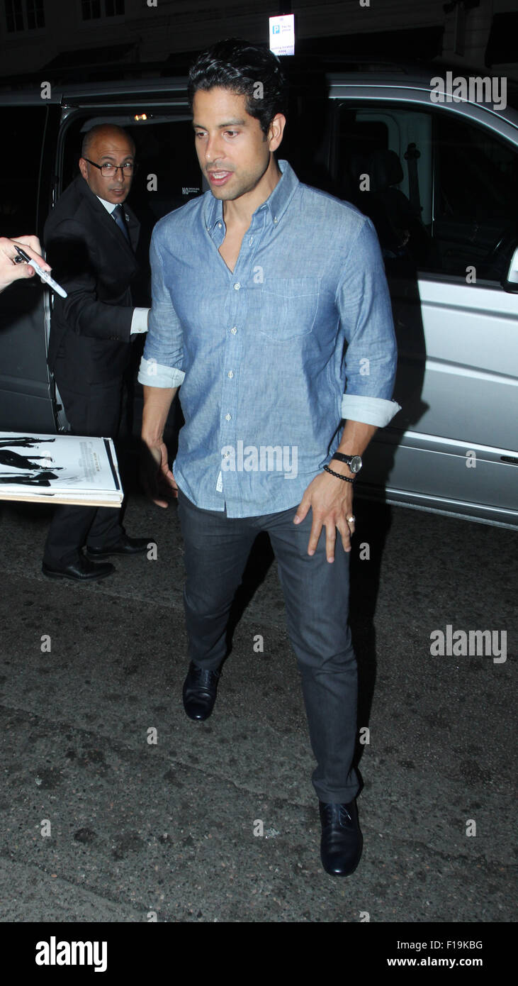 Magic Mike XXL cast arriving back to Claridge's hotel Featuring: Adam ...