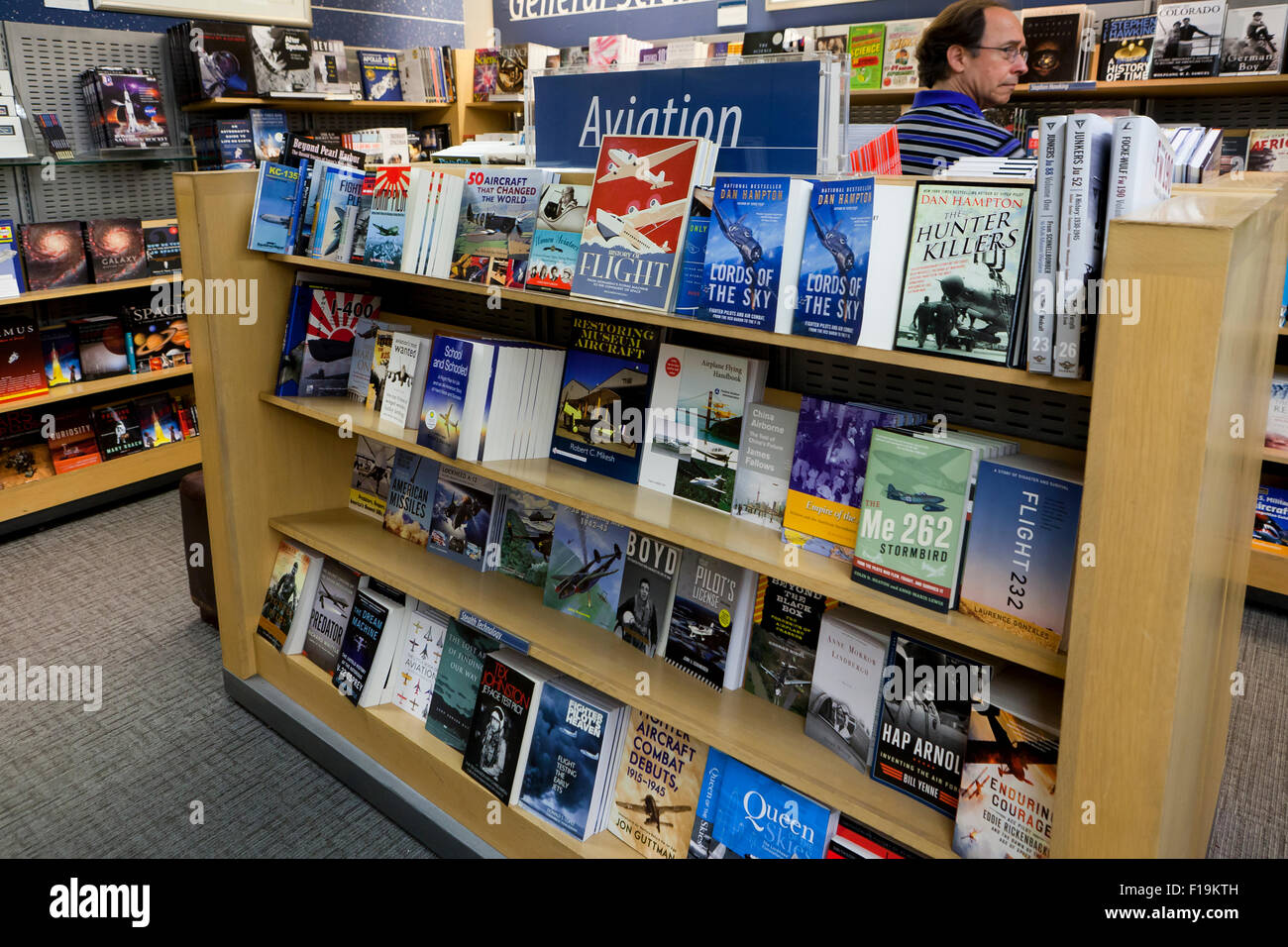 Aviation books at bookstore - USA Stock Photo - Alamy