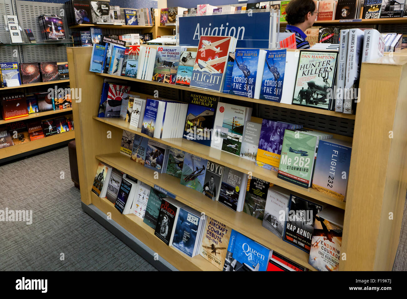 Aviation books at bookstore - USA Stock Photo - Alamy