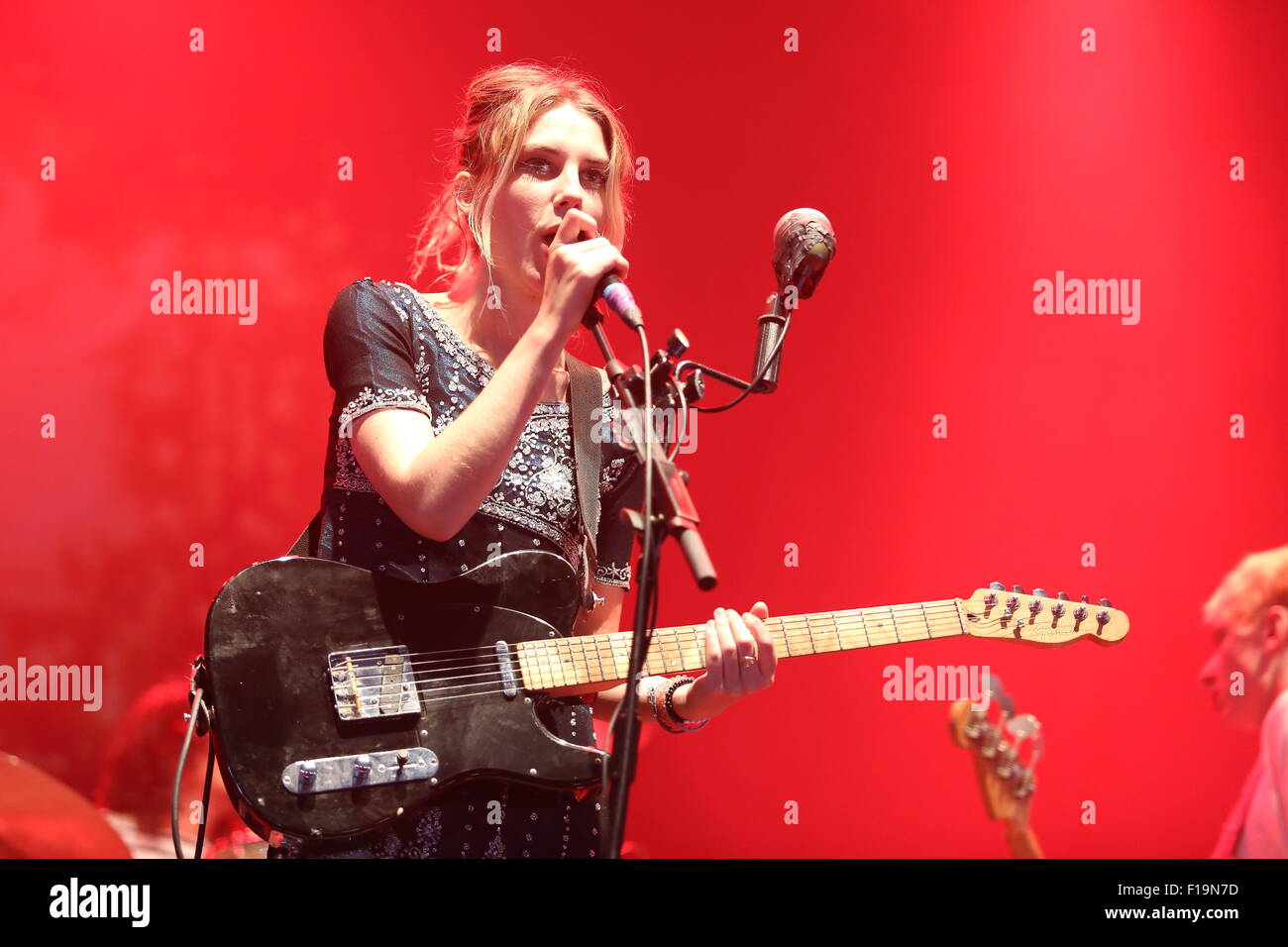 Leeds, Yorkshire UK. 30th August, 2015.Wolf Alice perform live on the ...