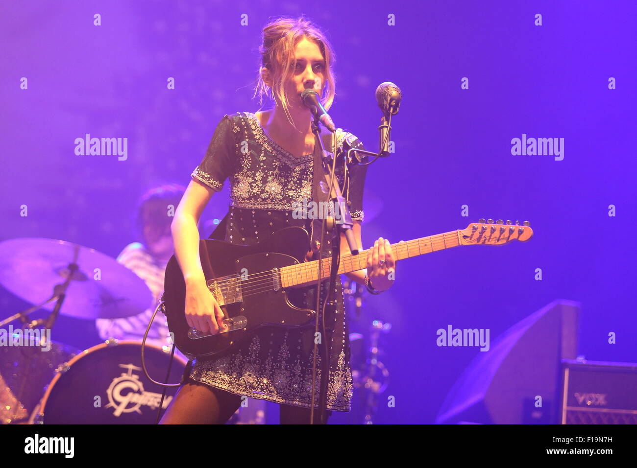 Leeds, Yorkshire UK. 30th August, 2015.Wolf Alice perform live on the ...