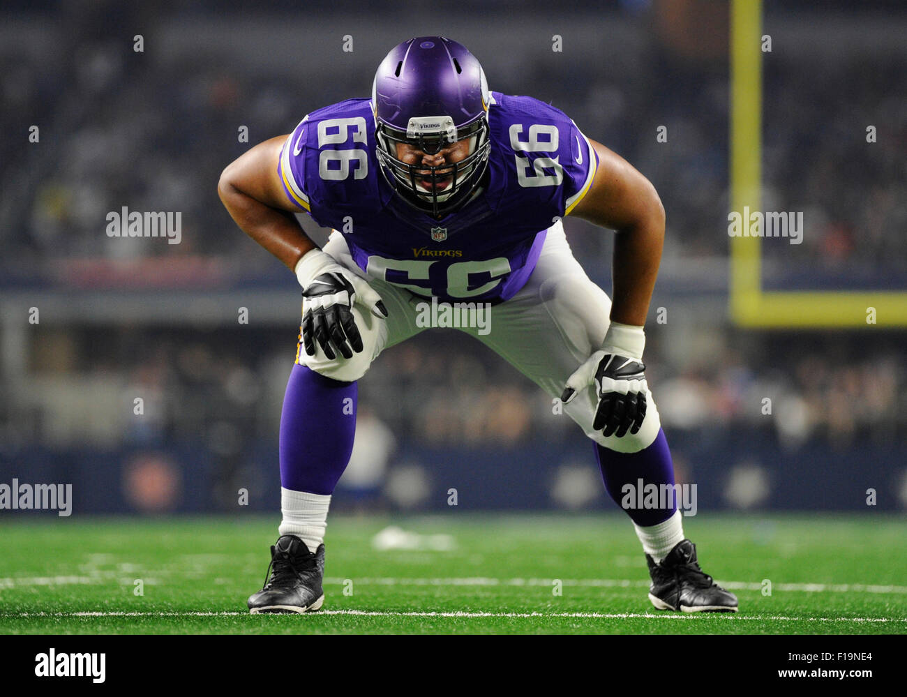 Aug 29, 2015: Minnesota Vikings guard David Yankey #66 during an NFL ...