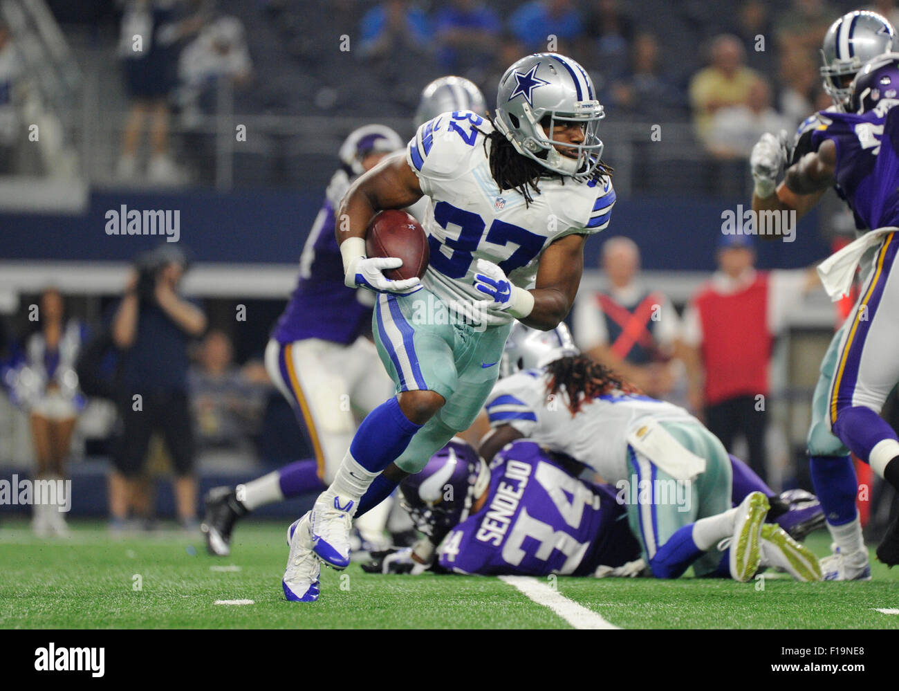Aug 29, 2015: Dallas Cowboys running back Gus Johnson #37 during an NFL ...