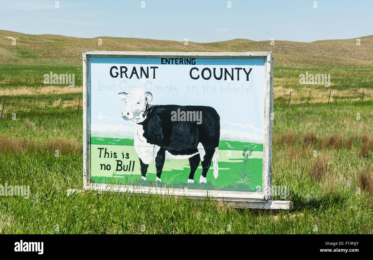 Nebraska, Sandhills Journey Hwy 2 Scenic Byway, humerous Entering Grant ...