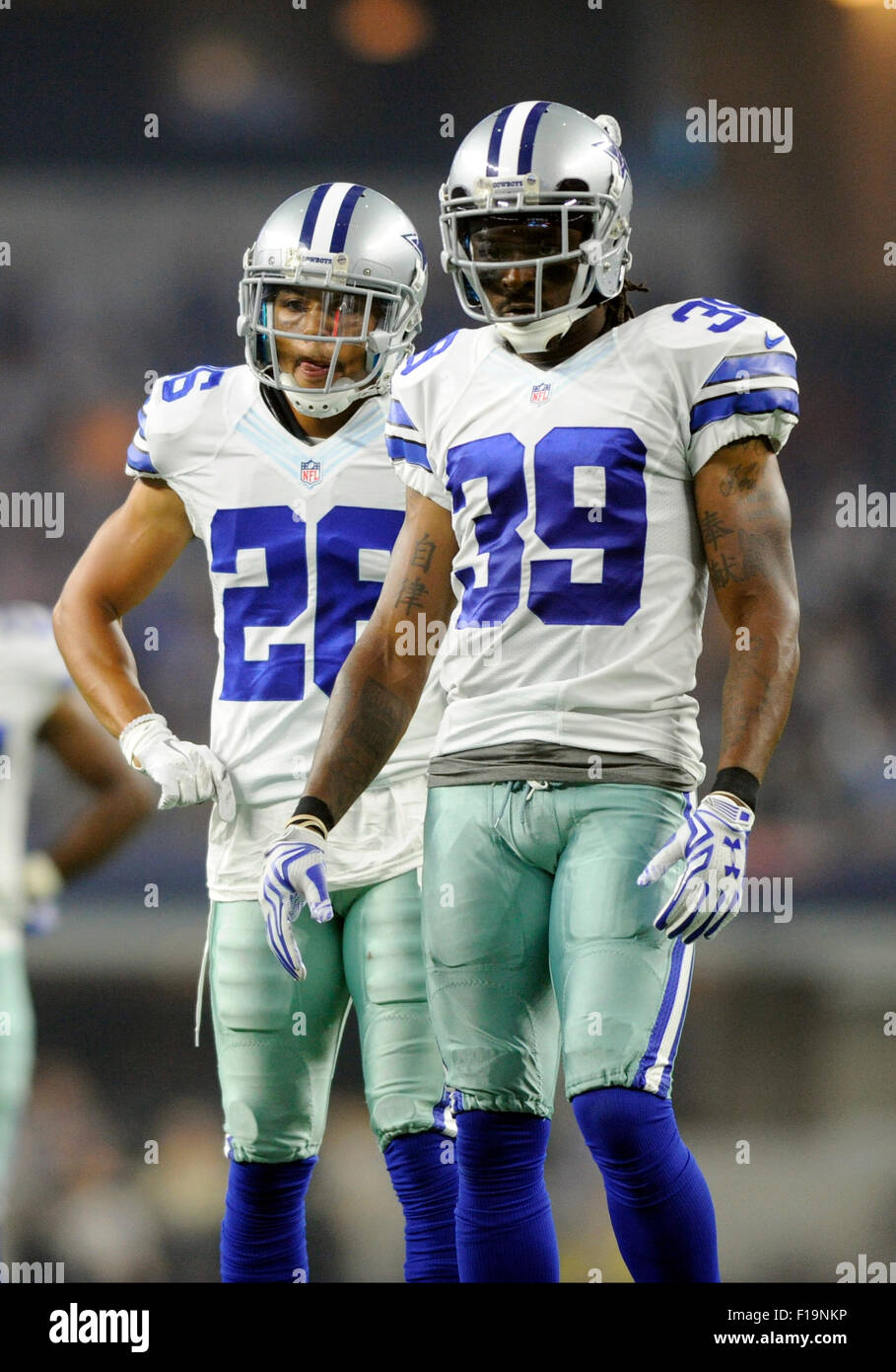 Aug 29, 2015: Dallas Cowboys defensive back Tyler Patmon #26 and Dallas ...