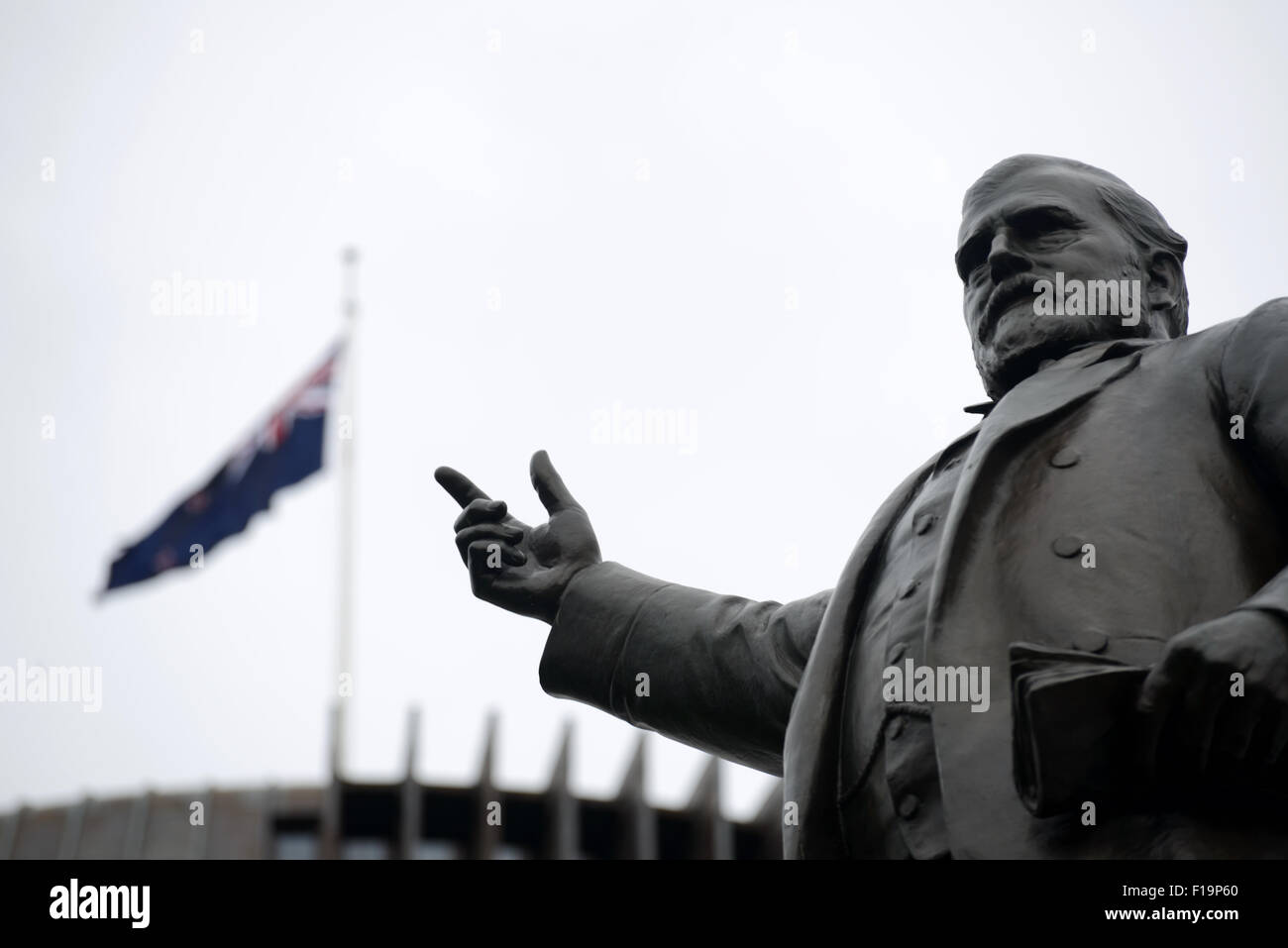 A statue of iconic New Zealand Prime Minister, Richard Seddon, at ...