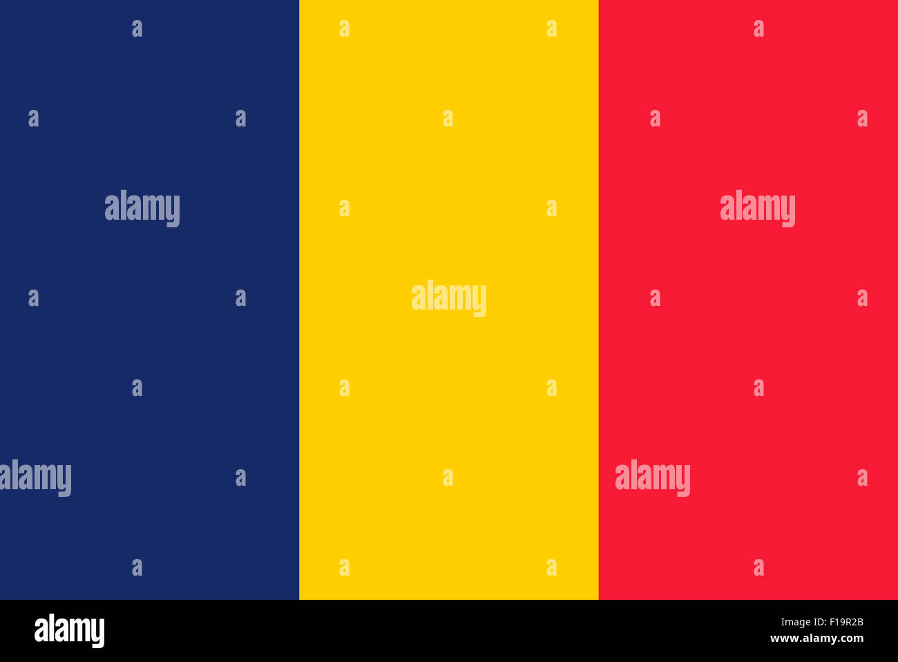 National flag of Chad Stock Photo - Alamy