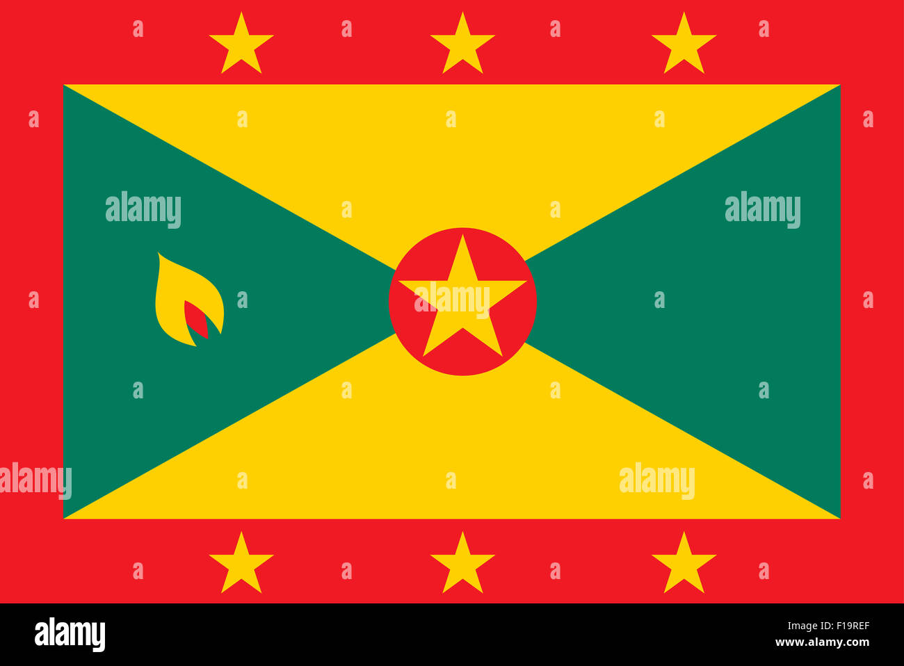 National flag of Grenada Stock Photo - Alamy