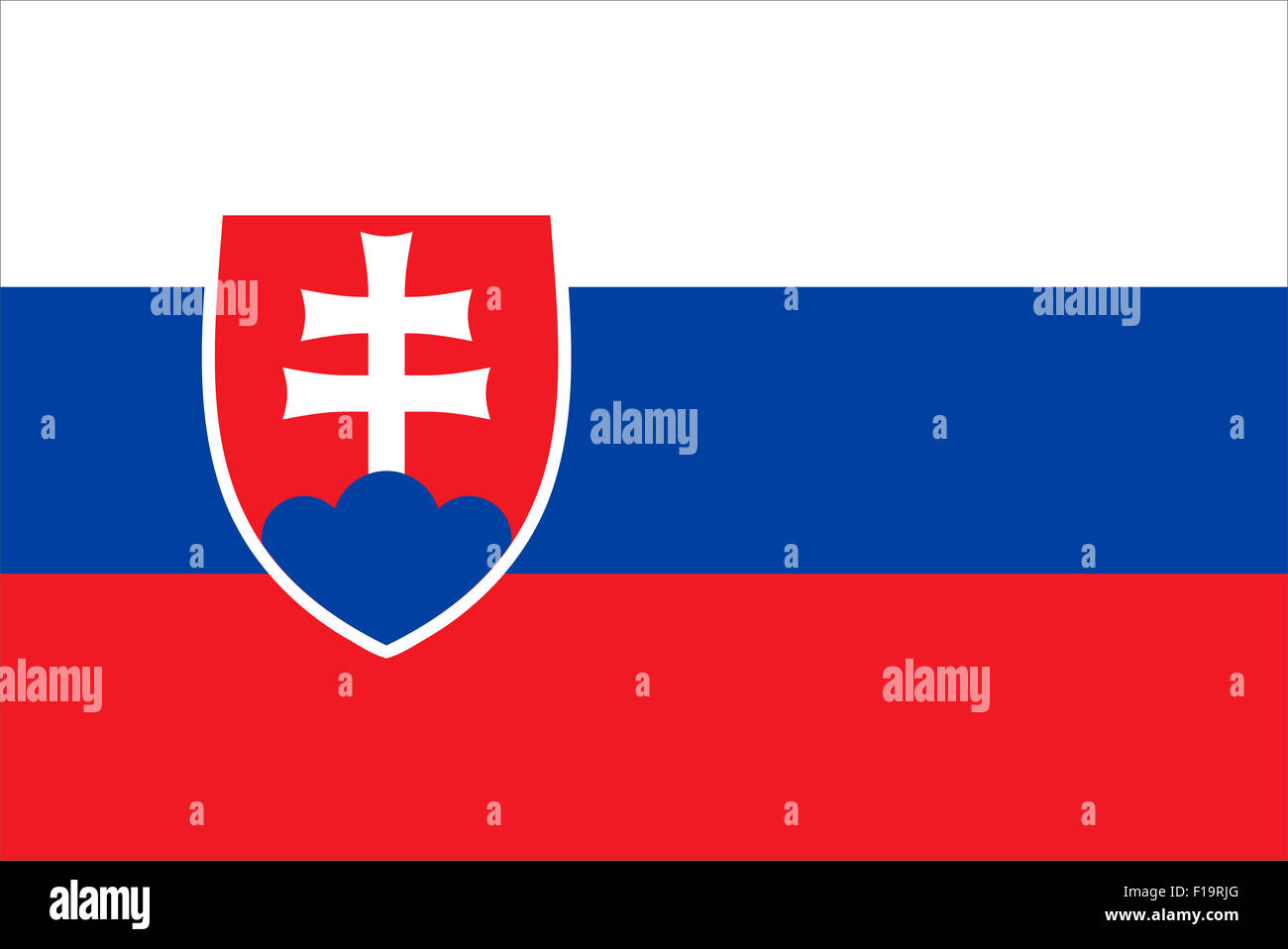 National flag of Slovakia Stock Photo - Alamy