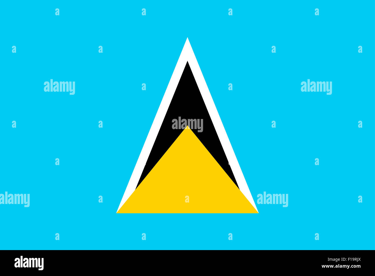 Official flag of st lucia hi-res stock photography and images - Alamy
