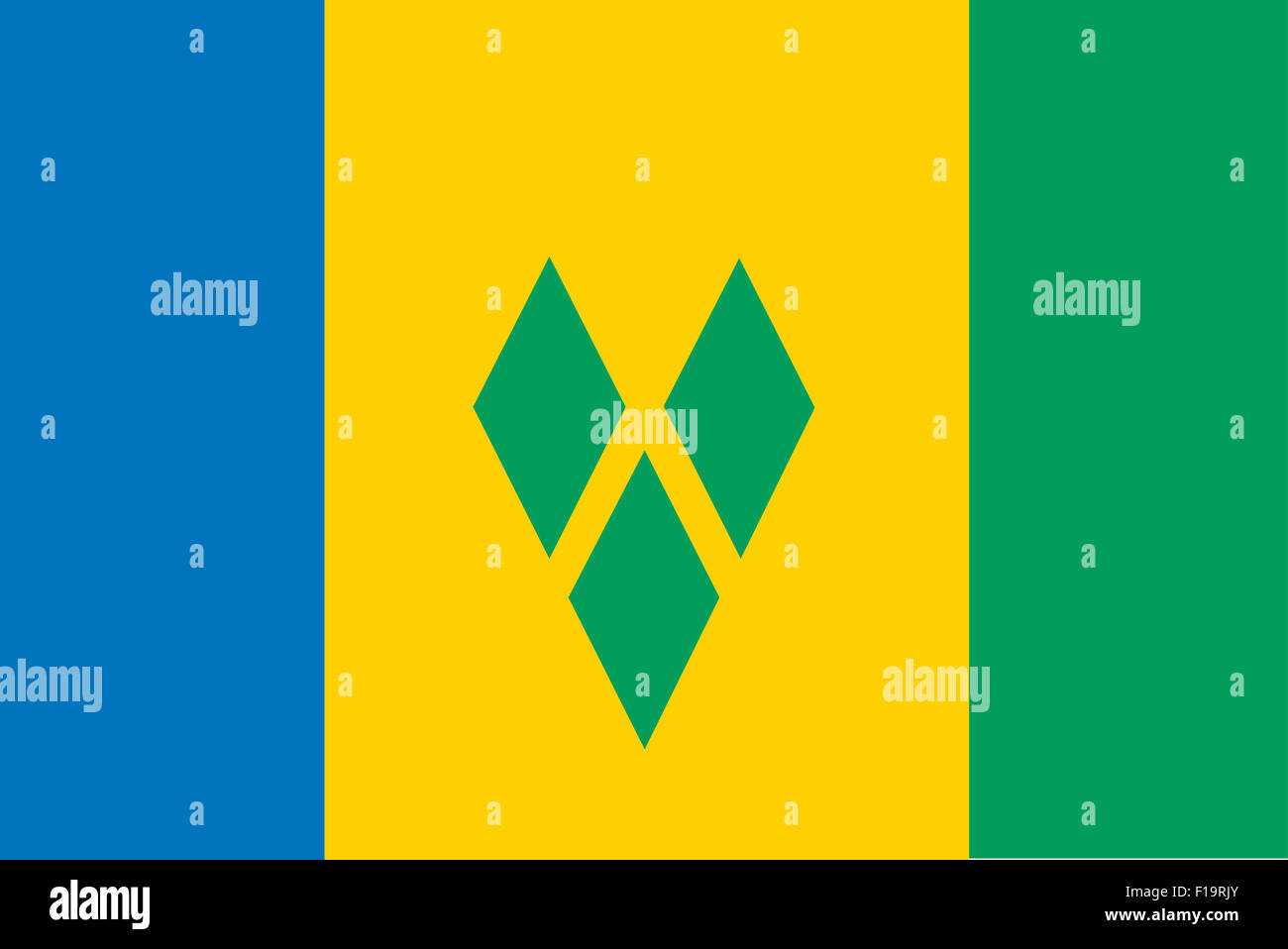 Official flag of st vincent hi-res stock photography and images - Alamy