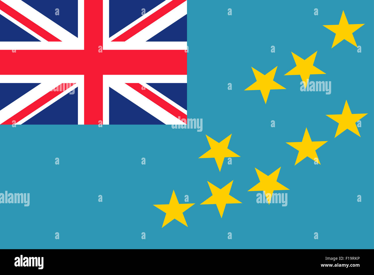 National flag of Tuvalu Stock Photo - Alamy