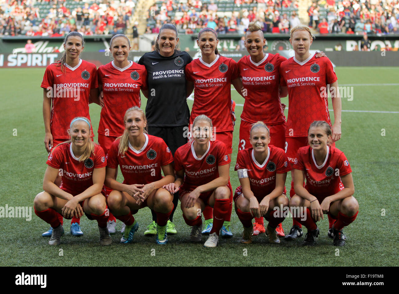 The Thorns starting 11. The Portland Thorns FC hosted the Washington ...