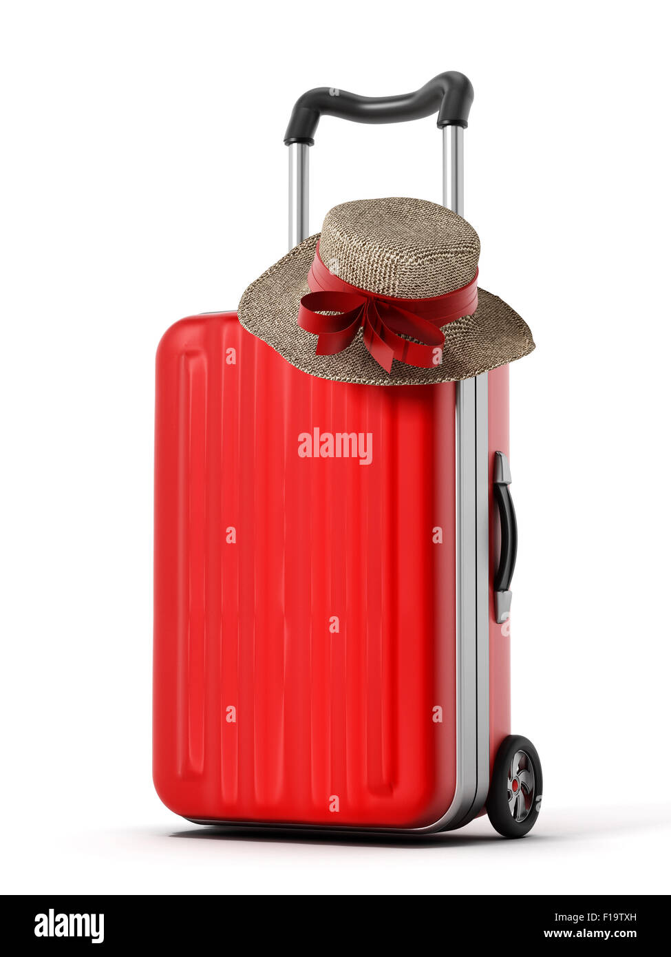 Vacation time travel suitcase Cut Out Stock Images & Pictures - Alamy