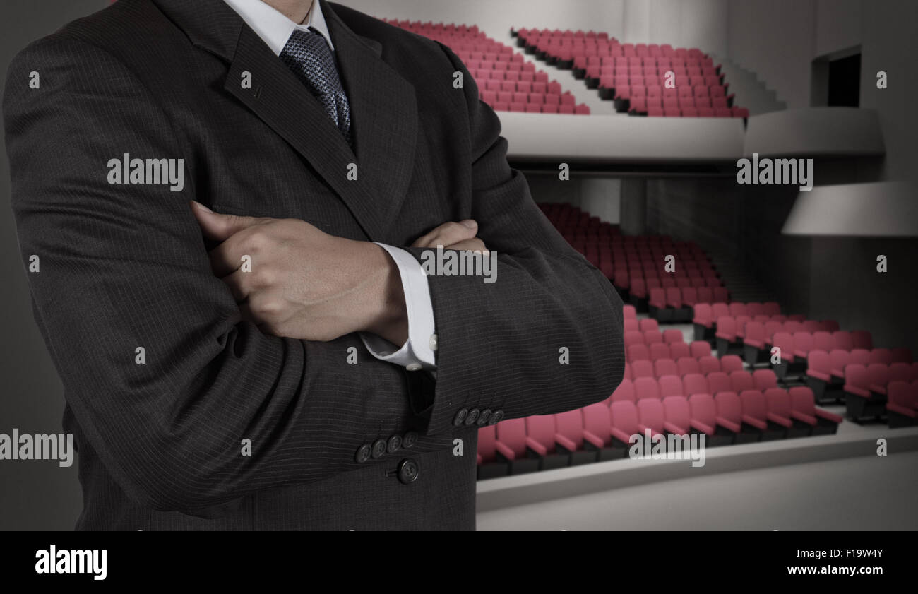 success businessman as theater manager as concept Stock Photo - Alamy